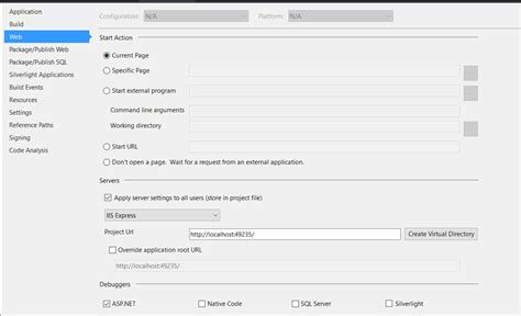 ASP NET MVC Visual Studio Virtual Directory Not Showing Up For Local
