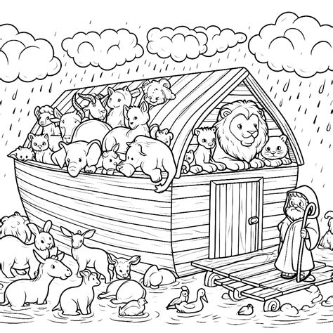 Arche Noah Ausmalbilder Malvorlagen Arche Noah Zum Ausdrucken