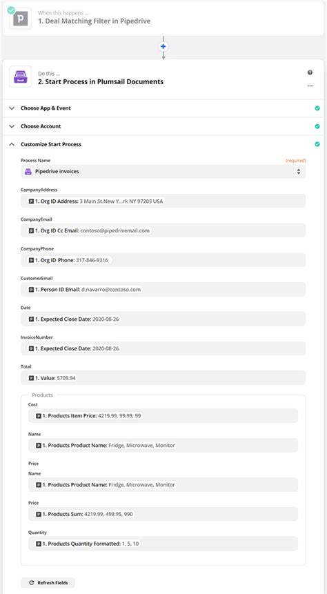 how to create custom documents from pipedrive sales crm with plumsail