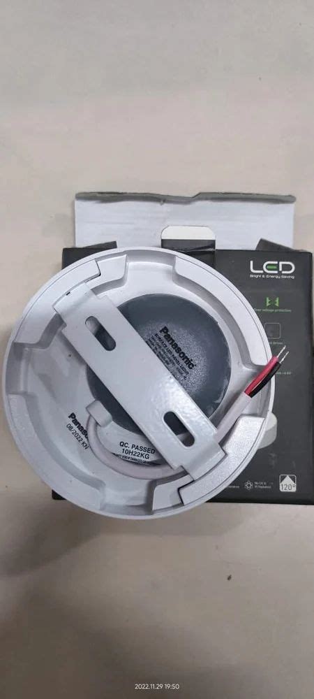 6 W Panasonic Surface Led Panel Light For Home Warm White At ₹ 380