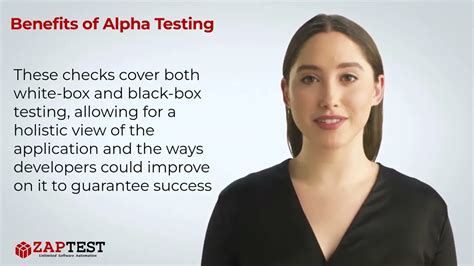 Benefits Of Alpha Testing ZAPTEST
