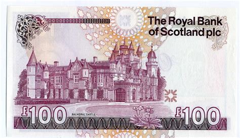 ROYAL BANK OF SCOTLAND 100 ONE HUNDRED POUND NOTE AUNC Keepsakes