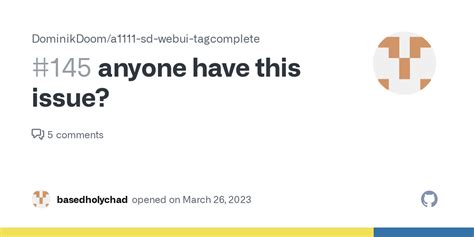 anyone have this issue · issue 145 · dominikdoom a1111 sd webui
