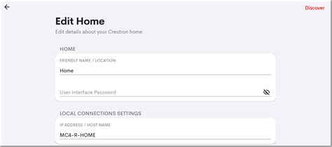 Home Crestron Home OS Documentation