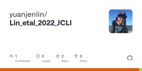 Github Yuanjenlin Lin Etal Jcli