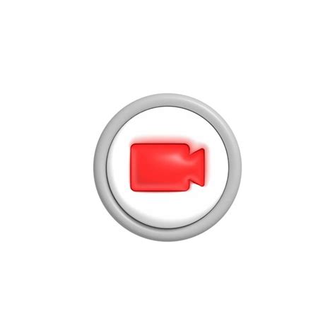 Videoplayer Und Streaming Symbol 3D Kamera Live Aufzeichnungssymbol 3D