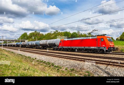 Hebertshausen Germany 10th Apr 2024 A Rheincargo Db Class 185
