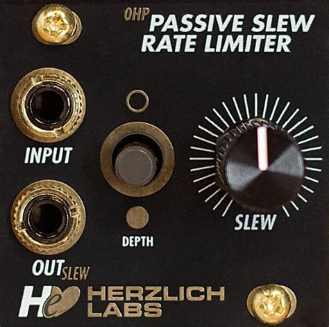Herzlich Labs 0hp Passive Slew Rate Limiter Eurorack Module On Modulargrid