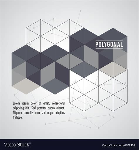 Polygonal Design Geometric Shape Royalty Free Vector Image