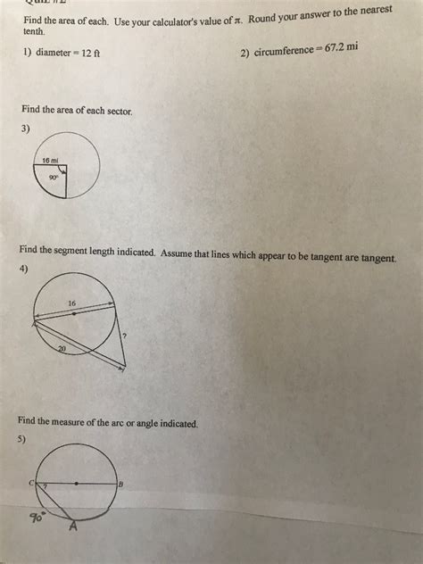 Solved Xul 12 Find The Area Of Each Use Your Calculators