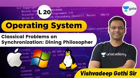 Classical Problems On Synchronization Dining Philosopher L 20 Operating System Gate 2022