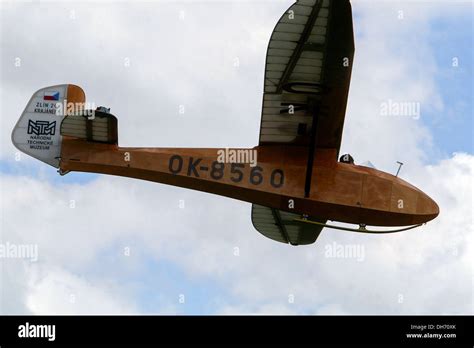 Zlin Z Krajanek Old Sailplane Stock Photo Alamy