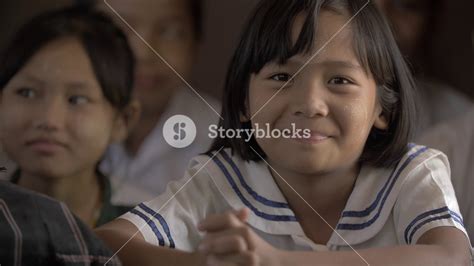 Young Girl In Yangon Asia Portrit Moment Stock Image Sbi 350625951