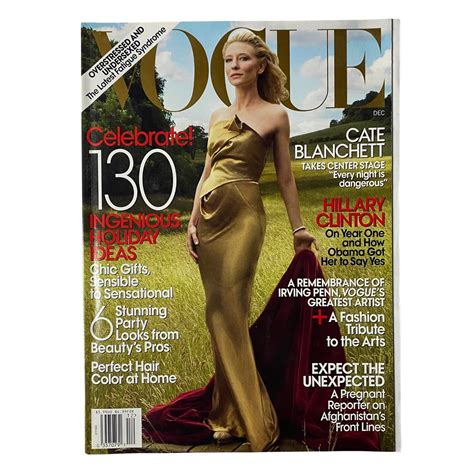 Vogue December 2009 Cate Blanchett Vintage Magazine