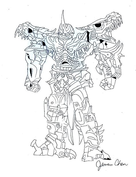Transformers Coloring Pages Grimlock