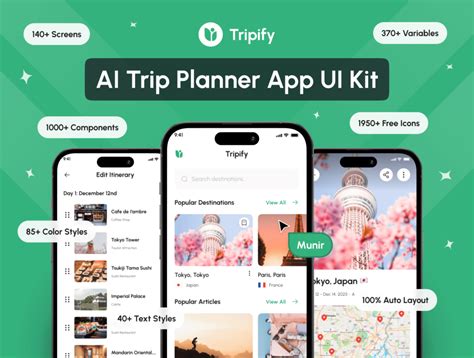 Tripify Ai Trip Planner Mobile App Ui Kit Download Free Resource