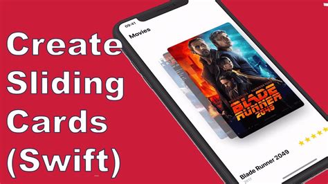 create sliding cards in app swift 5 xcode 11 2020 youtube