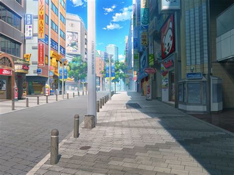 フリー素材 フリー素材 背景 繁華街 彩 雅介きまぐれアフターのマンガ 背景 繁華街 メイキング希望 Pixiv 背景