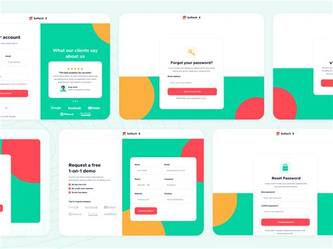 Softech X Software Webflow Template Behance