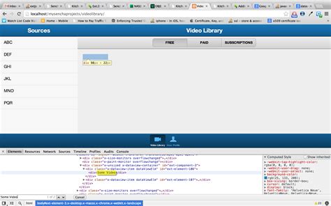 Extjs Sencha Dataview Xtype Doesnt Disply But Can See It In Dev