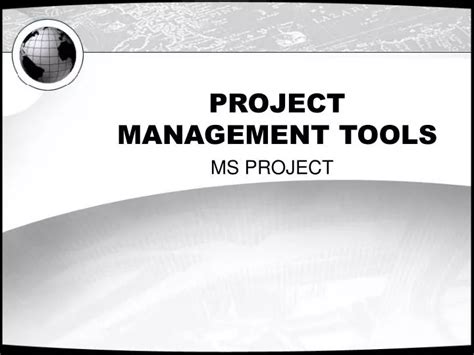 PPT PROJECT MANAGEMENT TOOLS PowerPoint Presentation Free Download ID 4866834