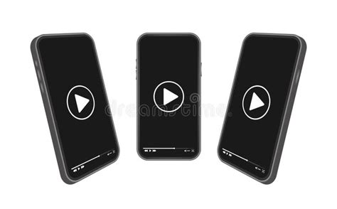 Video Player Interface On Smartphone Live Video Streaming Web Design