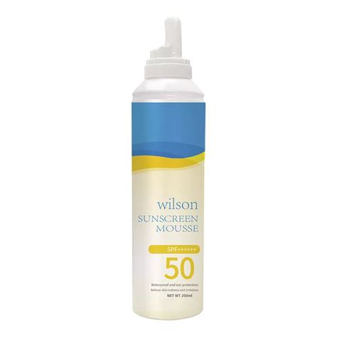 China Sunscreen Mousse Suppliers Manufacturers And Factory Wilson