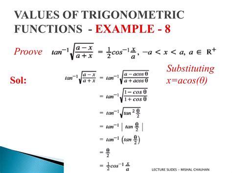 Inverse Trigonometric Functions Class Xii Module 3 Pdf Science