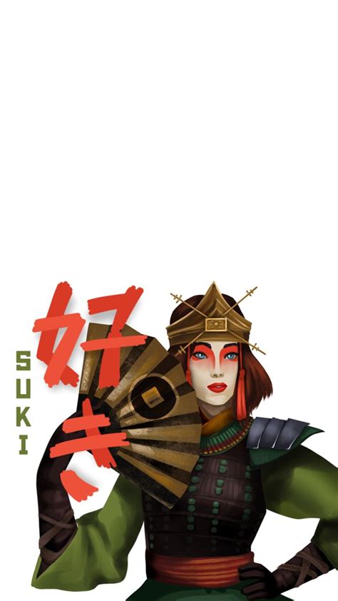 Suki Avatar Phone Wallpaper Atla Tlok Fanart Wallpaper Fan Art