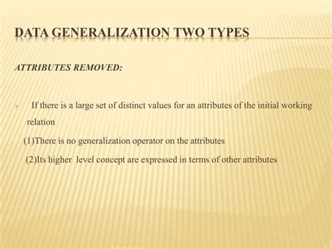 Data Generalization And Summarization Pptx