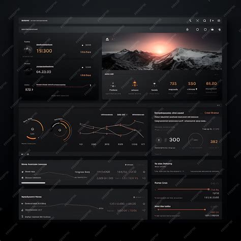 Premium Ai Image Web Dashboard Dark Mode Dashboard With Dark Mode