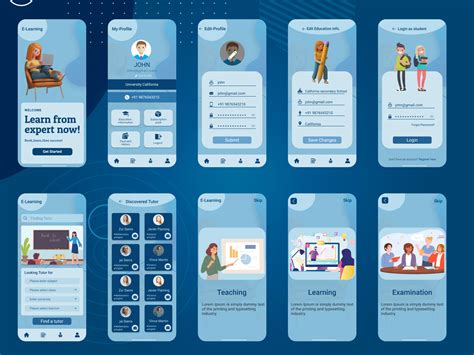 E Learning Mobile App By Webbybutter On Dribbble