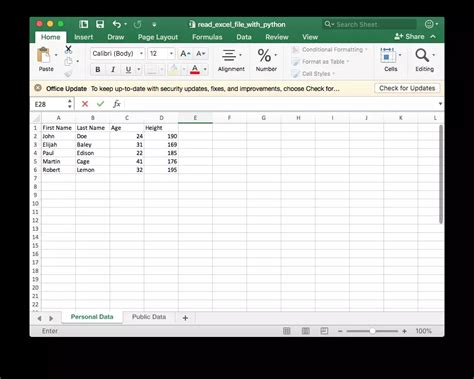 how to read an excel file with extension xlsx with pandas in python