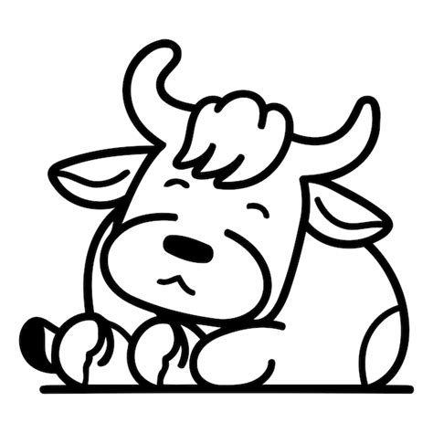 Premium Vector Cute Cartoon Cow Isolated On White Background Vector