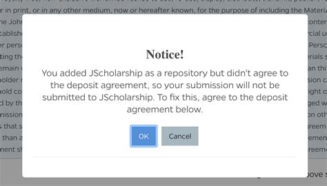 WIP If The User Click OK On The Current Deposit Agreement Popup UI Takes User To The Next