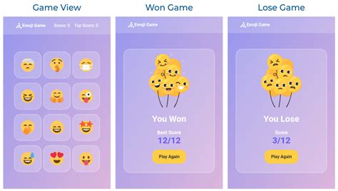 Github Cll Nxtwave Submissionsemoji Game Emoji Game Built With