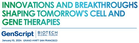 Genscript 2024 Genscript Biotech Global Forum Jan 10 2024