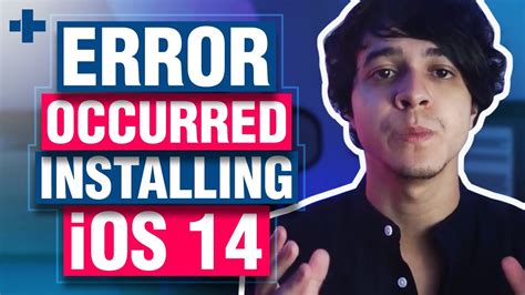 how to fix an error occurred installing ios 14 youtube