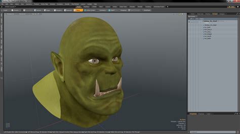 판타지 오크 머리 3d 모델 29 3ds Blend C4d Fbx Max Ma Lxo Obj Free3d
