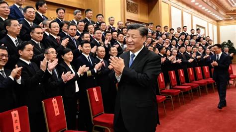 President Xi Jinping Meets Representatives From The C919 Project Team