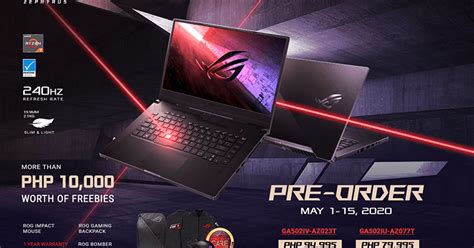 Asus Rog Zephyrus G15 Launches In Ph Starts At Php 79995