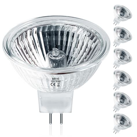Jaenmsa Mr16 Halogen Bulbs 50w6 Pack 12v 50w Mr16 Light