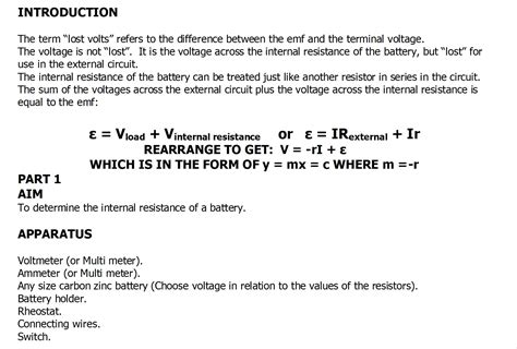physical science grade 12 term 3 experiment assignment