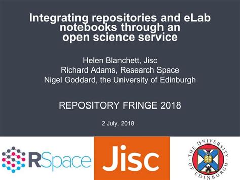Integrating Repositories And Elab Notebooks Through An Open Science
