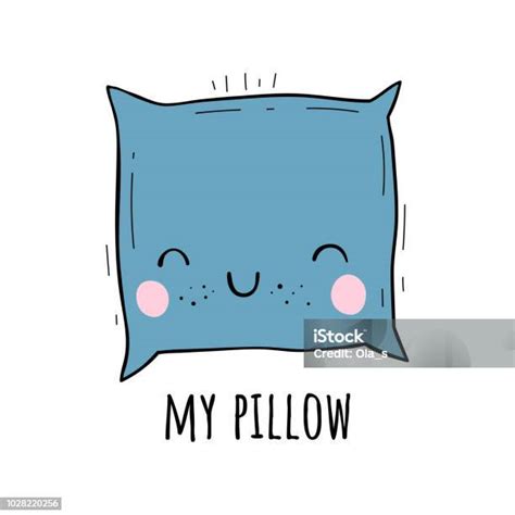 귀여운 베개의 벡터 그림입니다 내 베개입니다 스 칸디 나 비아 동기입니다 만화 배경 쿠션에 대한 스톡 벡터 아트 및 기타 이미지 쿠션 0명 귀여운 Istock