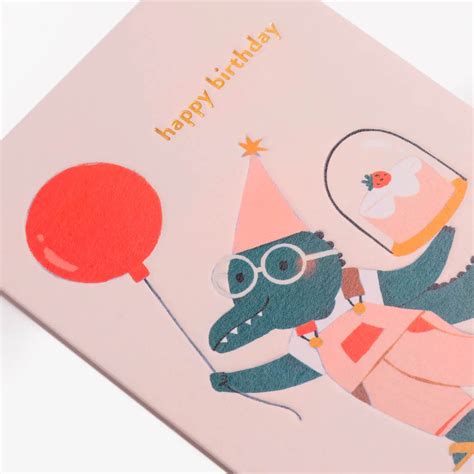 Happy Birthday Crocodile Card Common Joys Singapore