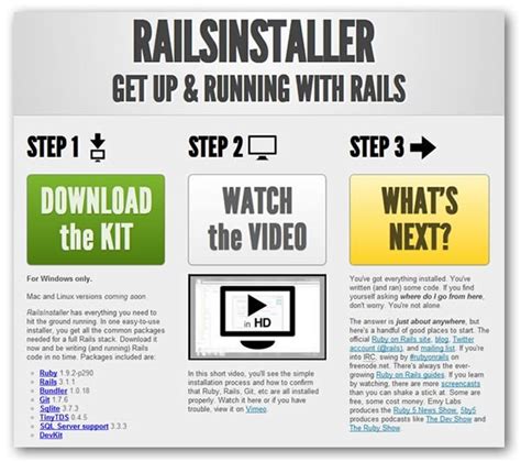 RailsInstaller The Easy Way To Install Rails On Windows Global Nerdy