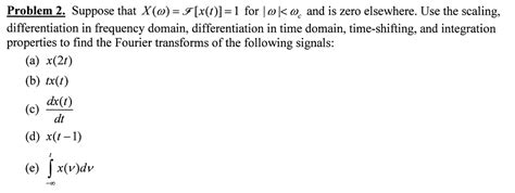 Solved Problem 2 Suppose that X ω F x t 1 for ω