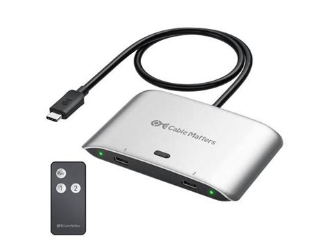 Cable Matters 20gbps Usb4 Usb C Switch For 2 Computers Support 8k 30hz 5k 60hz And 4k 144hz
