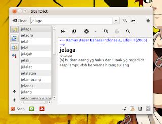 Ubuntu Stardict KBBI Kamus Besar Bahasa Indonesia Offline Instal